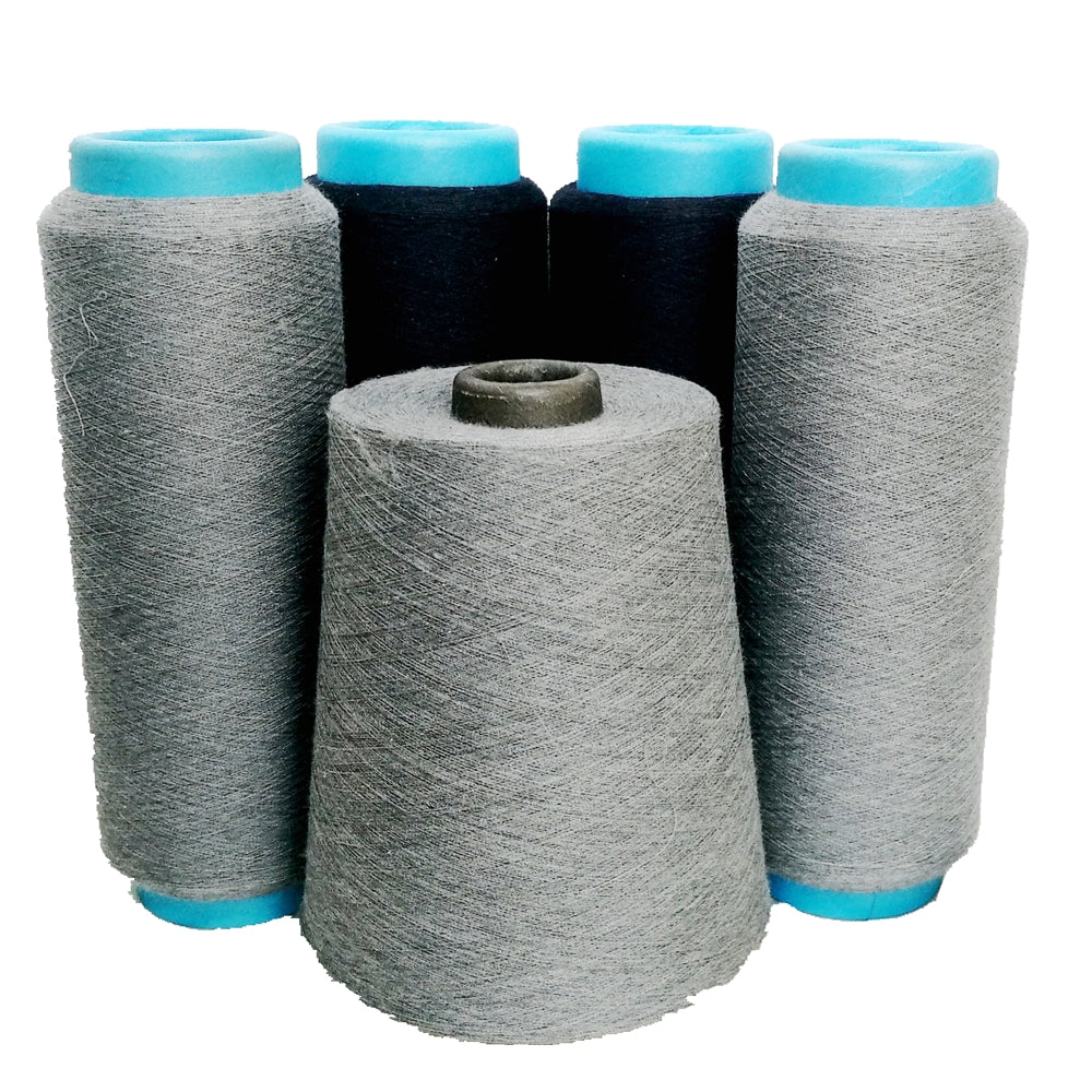 Silver Mixed Tencel Antimicrobial Yarn Conductive Thread for Health Te